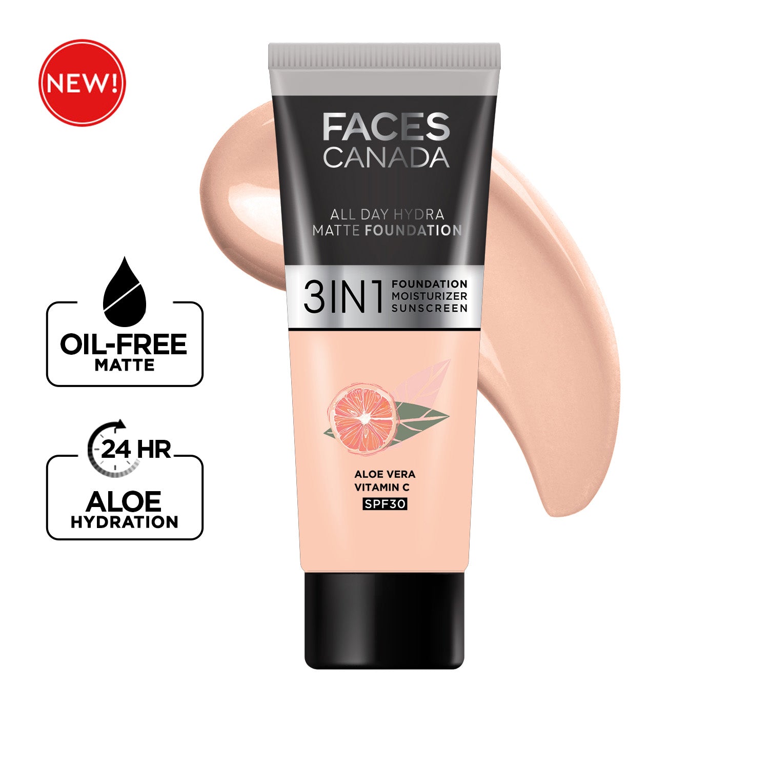 3 in 1 All Day Hydra Matte Mini Foundation – Faces Canada